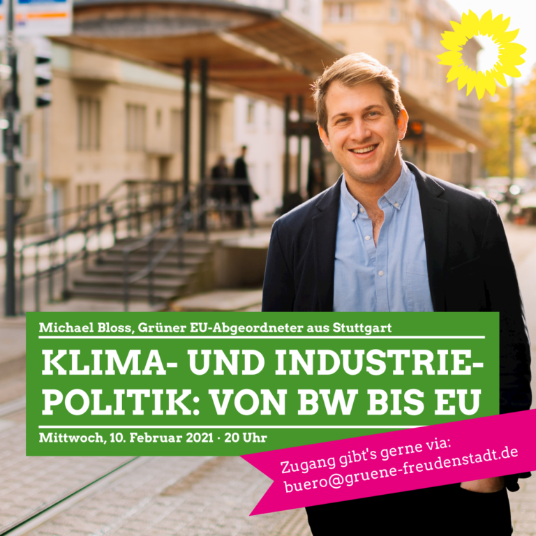 Klima- und Industriepolitik – von BW bis EU mit Michael Bloss ...